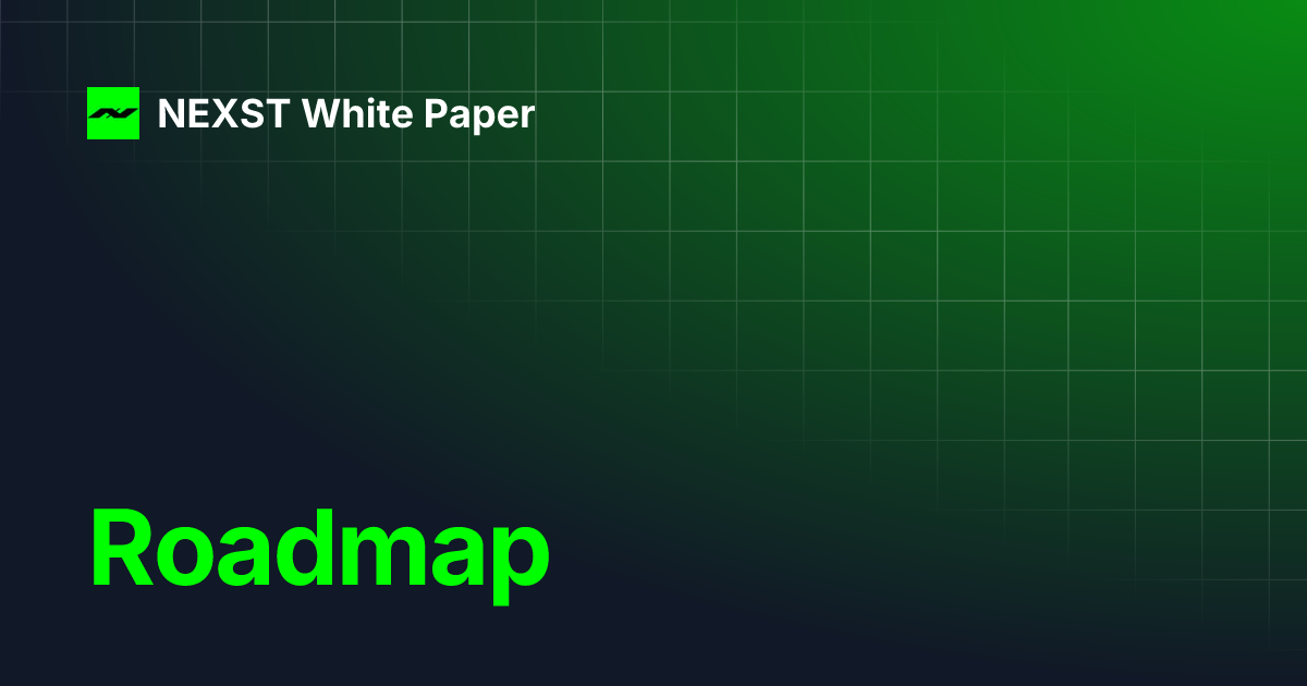 Roadmap | NEXST White Paper